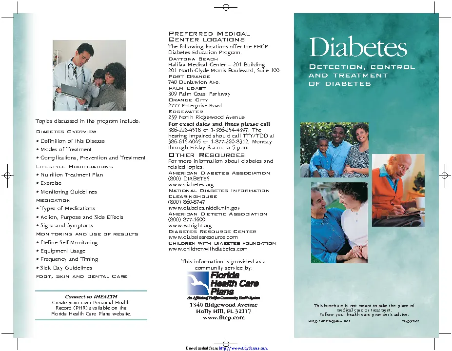 Diabetes Brochure Examples Archives - PDFSimpli