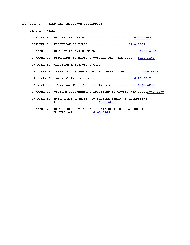 California Probate Code 6100 to 6349 - PDFSimpli