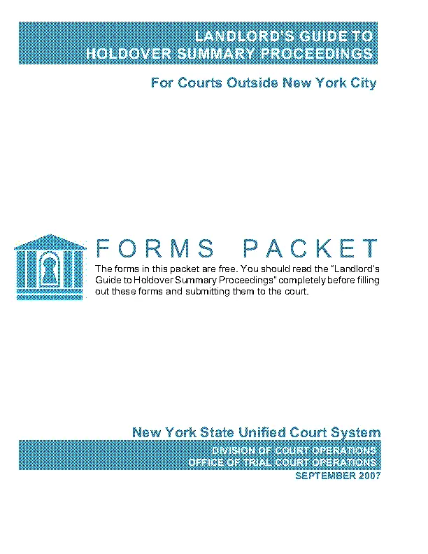 New York Outside NYC Forms Packet - PDFSimpli