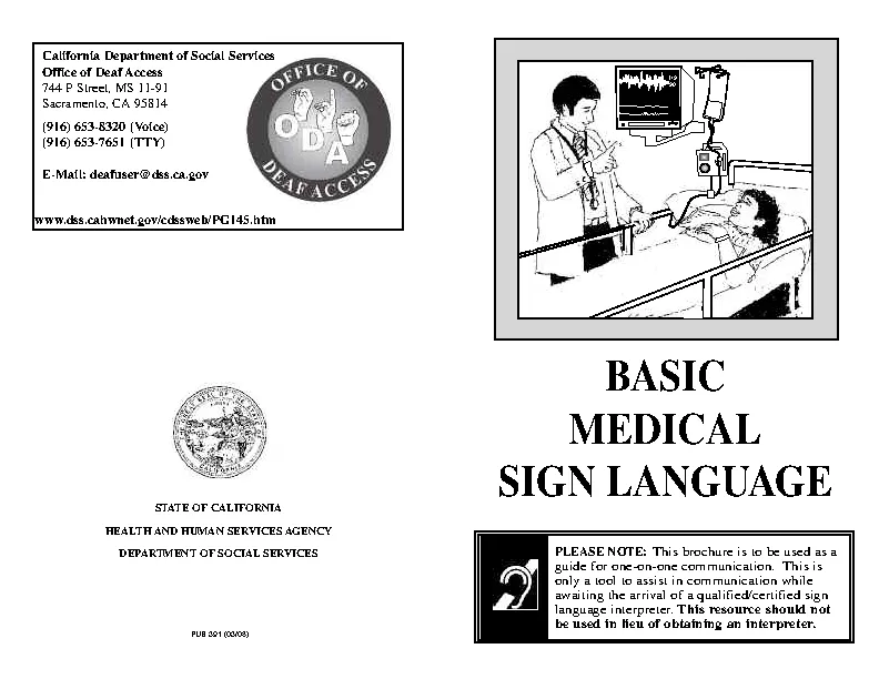 Basic Medical Sign Language - PDFSimpli