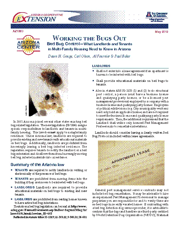 bed bug informational packet - PDFSimpli