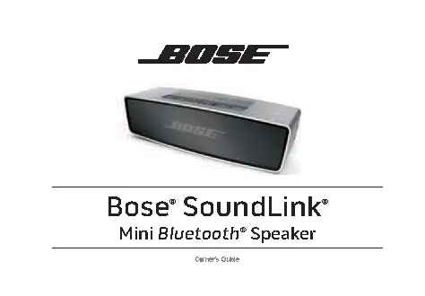 Bose Owners Manual Sample - PDFSimpli