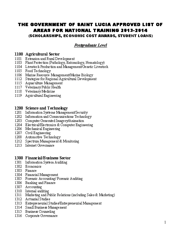 Cabinet Approved Priority List - PDFSimpli