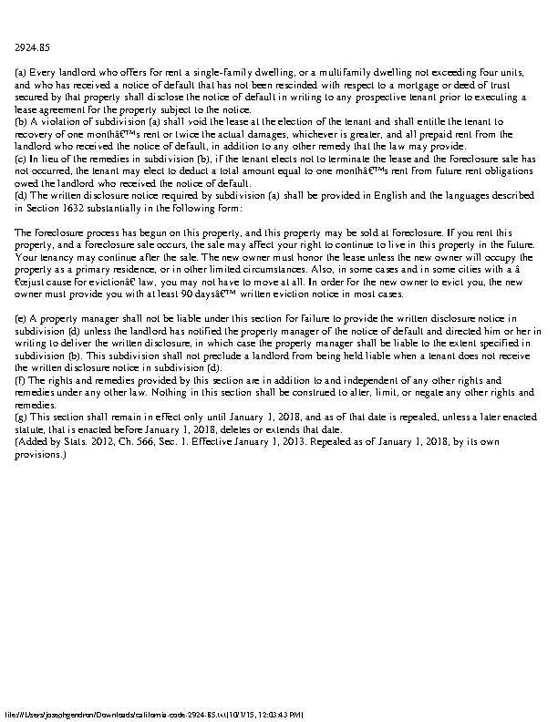 california code 2924 85 - PDFSimpli