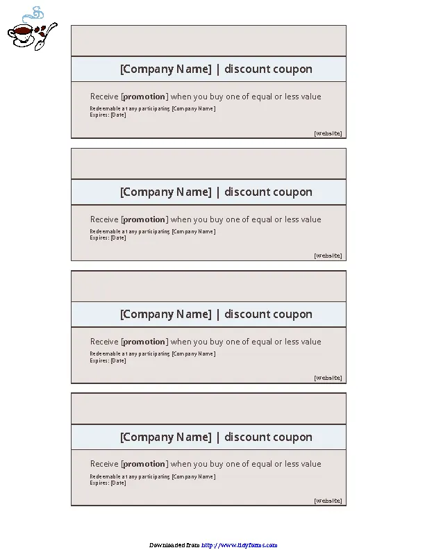 Coupon Template 1 - PDFSimpli