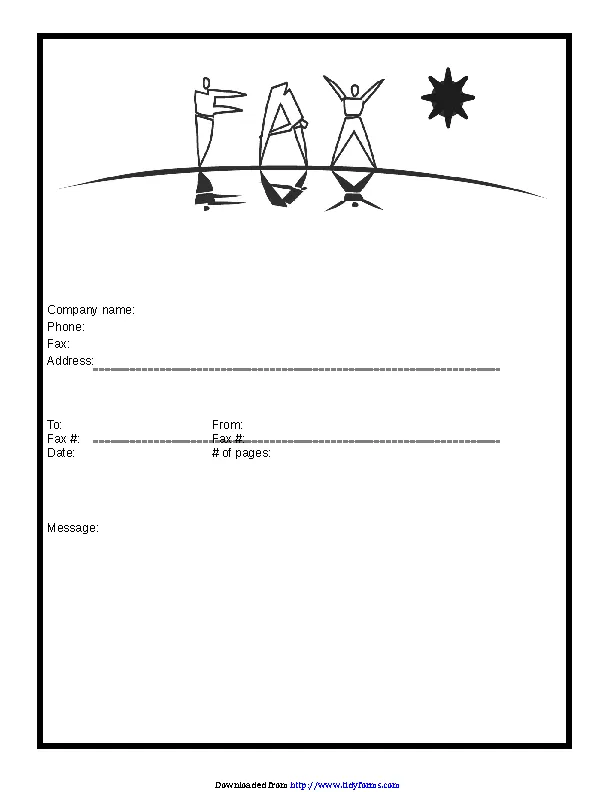 Cute Fax Cover Sheet 2 - PDFSimpli