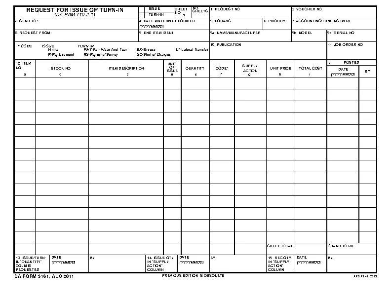 Da Form 3161 PDFSimpli