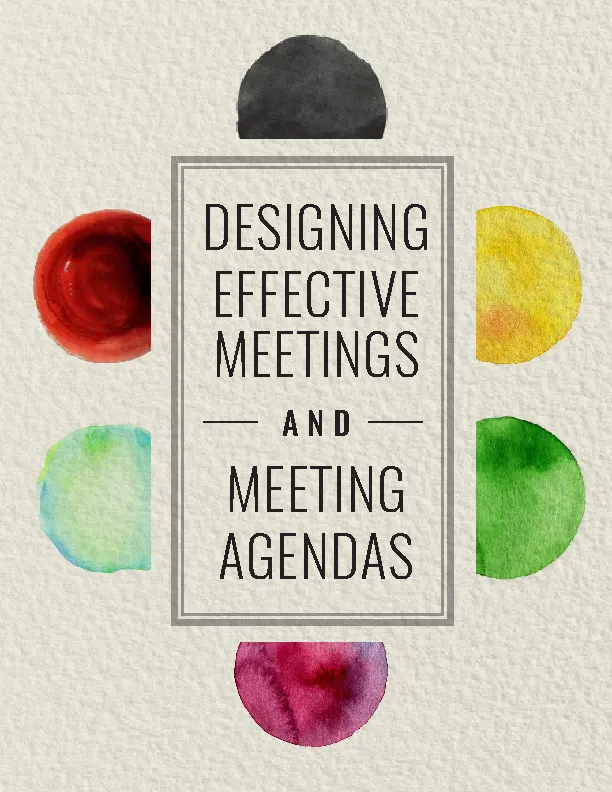 Designing Effective Meeting Agenda Sample - PDFSimpli