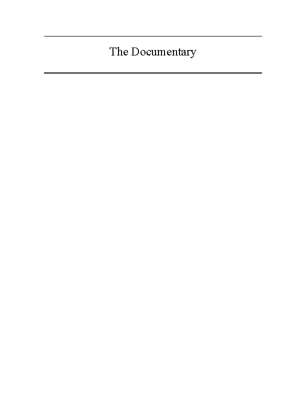Documentary Script Template For Word - PDFSimpli