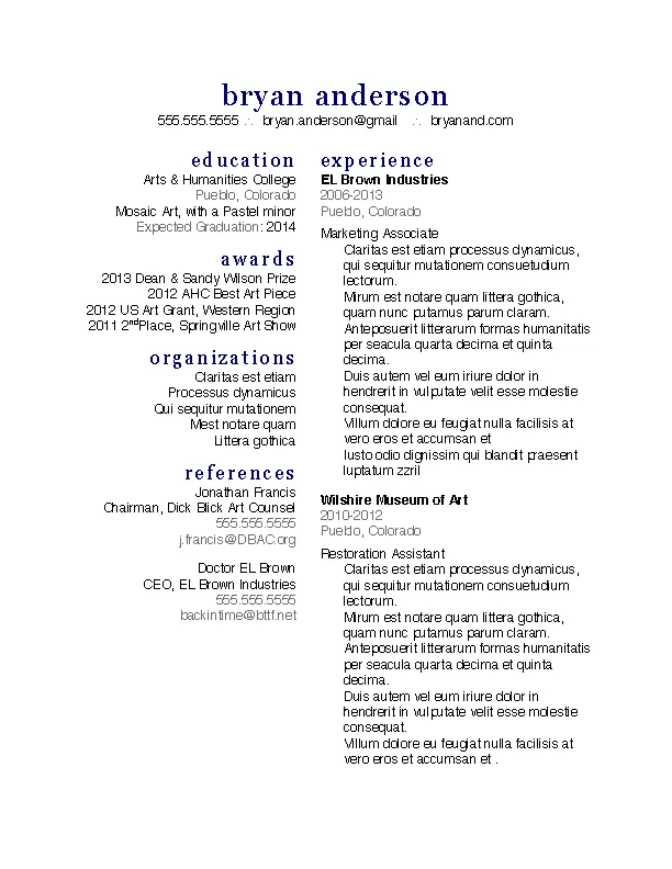 Dublin Resume Template - PDFSimpli