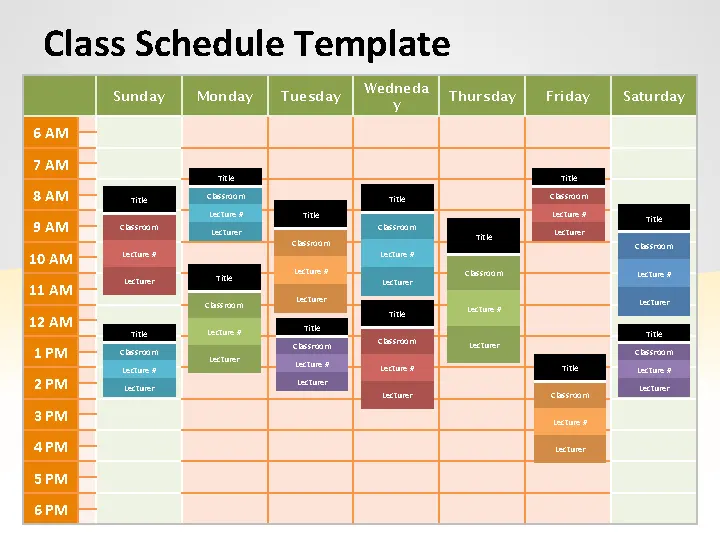 Editable Free Download Schedule Powerpoint Template - PDFSimpli