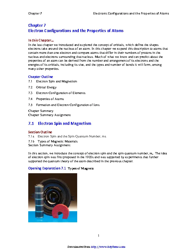 Electron Configurations Of Atoms In The Ground State Pdfsimpli
