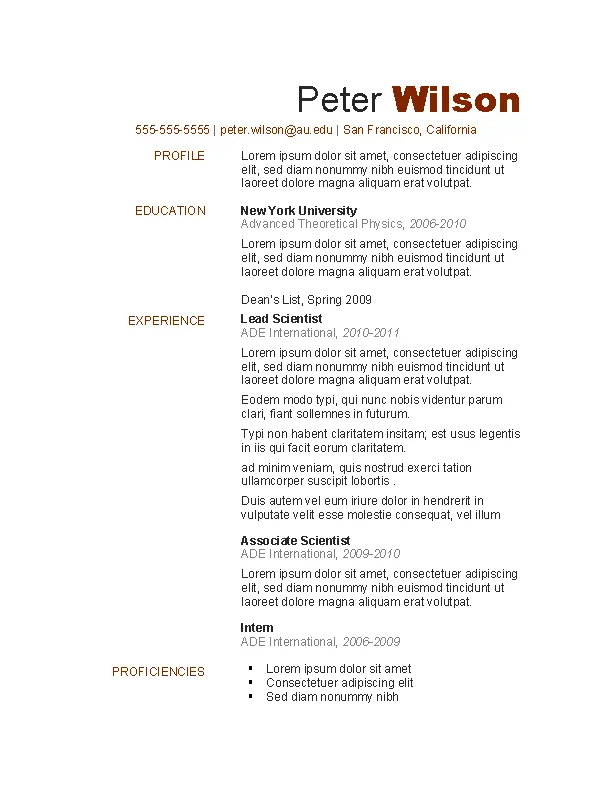 Elegant Resume Sample - PDFSimpli