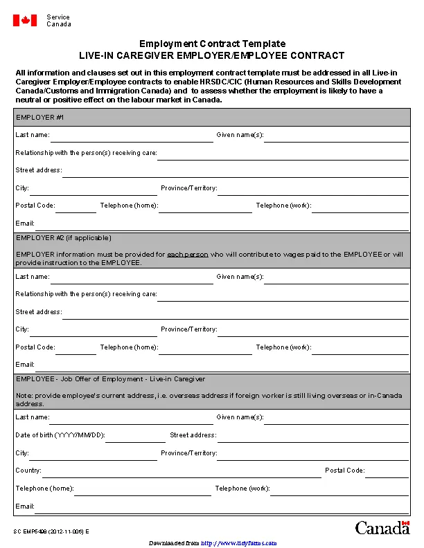 Employment Contract Template 2 - PDFSimpli