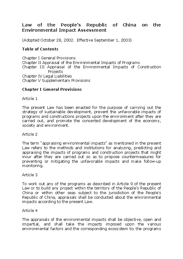 Environmental Impact Assessment Template - PDFSimpli