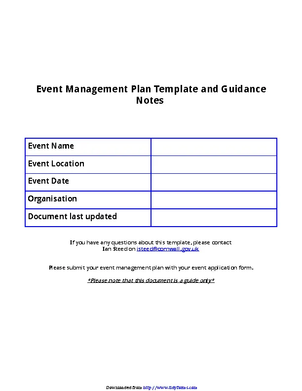 Event Planning Template 2 - PDFSimpli