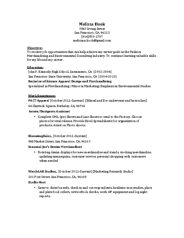 Factory Seamstress Resume - PDFSimpli