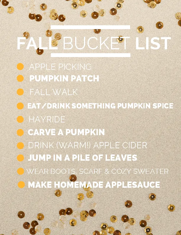 Fall Bucket List Template1 - PDFSimpli