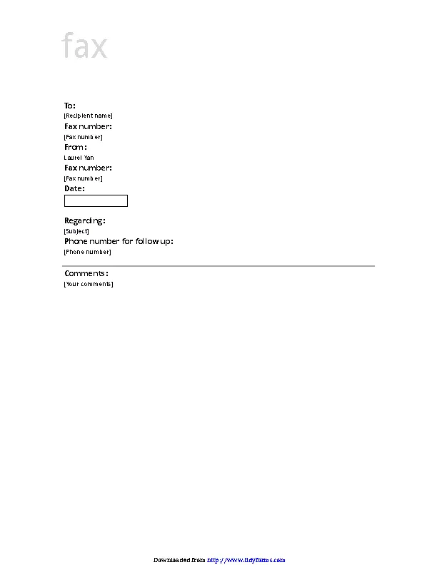 Fax Cover Sheet Business Design - PDFSimpli