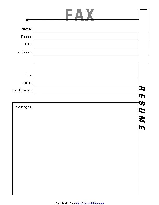 Fax Cover Sheet For Resume 3 - PDFSimpli