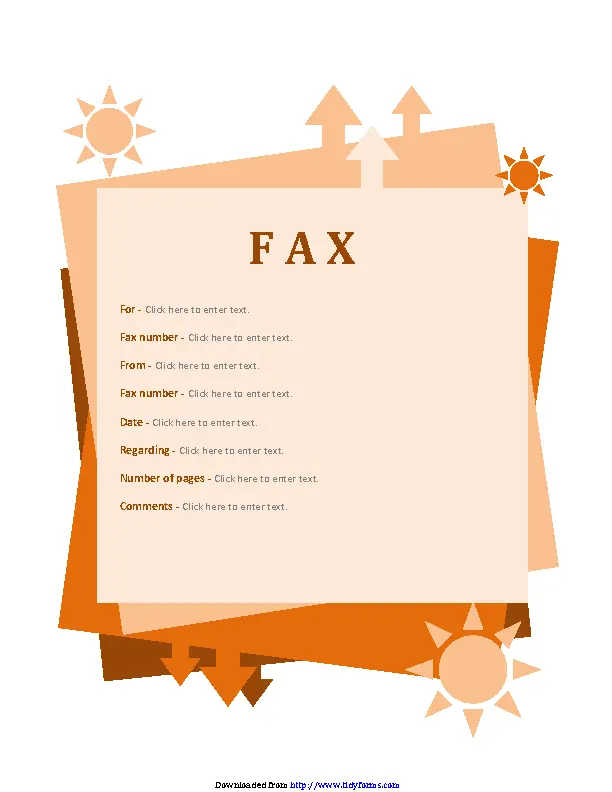 Fax Cover Sheet Template - PDFSimpli