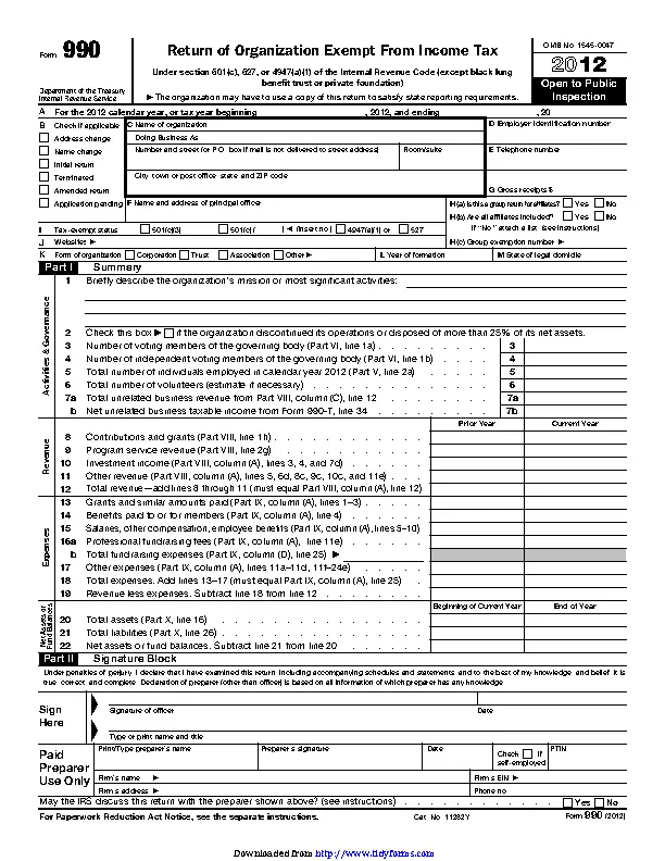 Form 990 PDFSimpli Form 990 PDFSimpli
