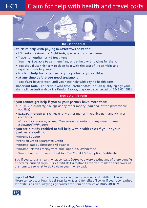 Form Hc1 - PDFSimpli