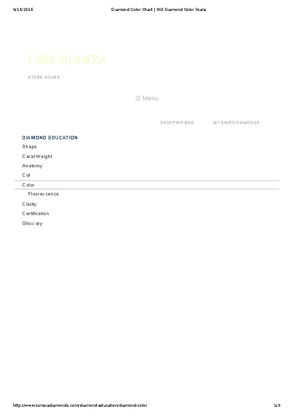 Free Diamond Color Scale And Clarity Chart - PDFSimpli