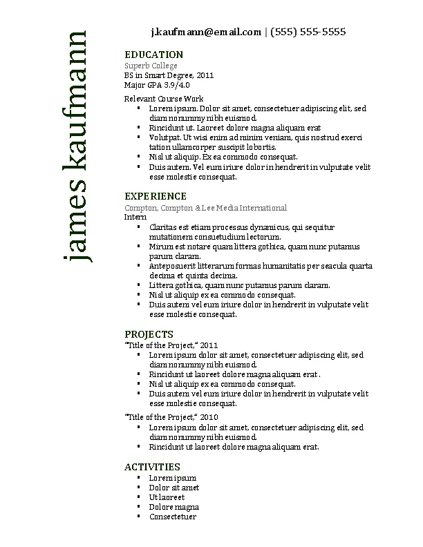 Harvard Resume Template PDFSimpli