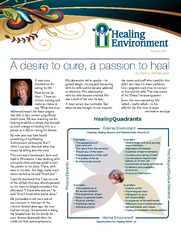 Healing Environment Newsletter - PDFSimpli