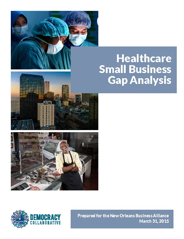 Healthcare Small Business Gap Analysis - PDFSimpli