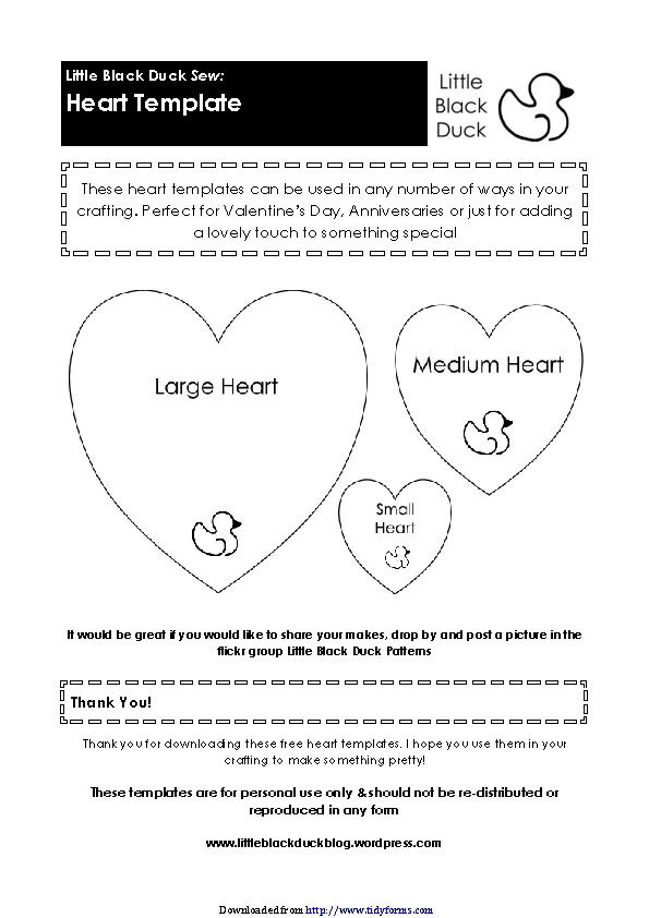 Heart Template 2 - PDFSimpli