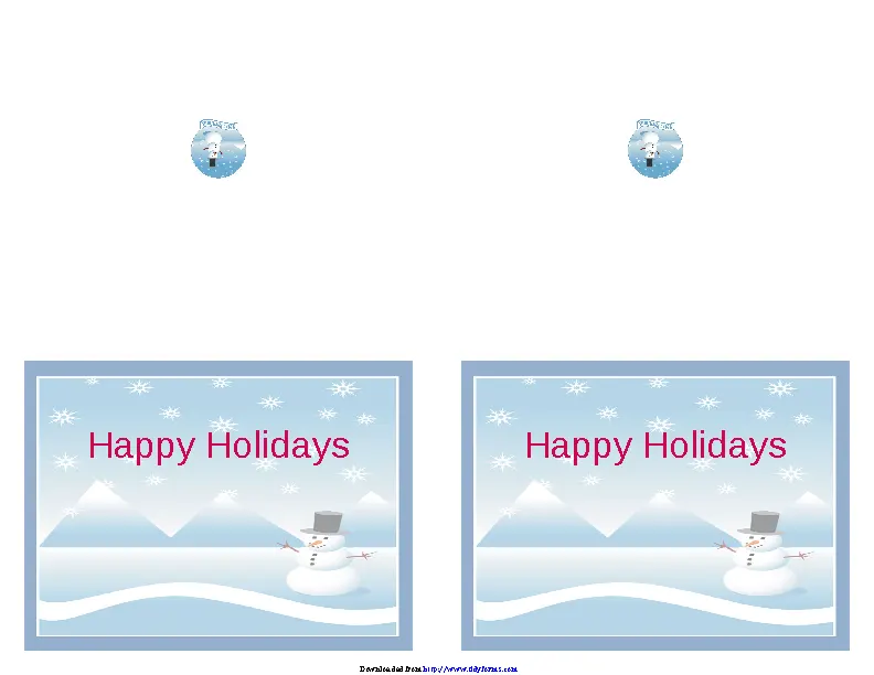 Holiday Card Template 1 - PDFSimpli