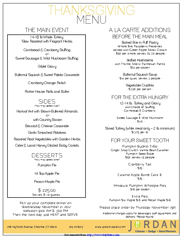 Holiday Dinner Menu Template 1 - PDFSimpli