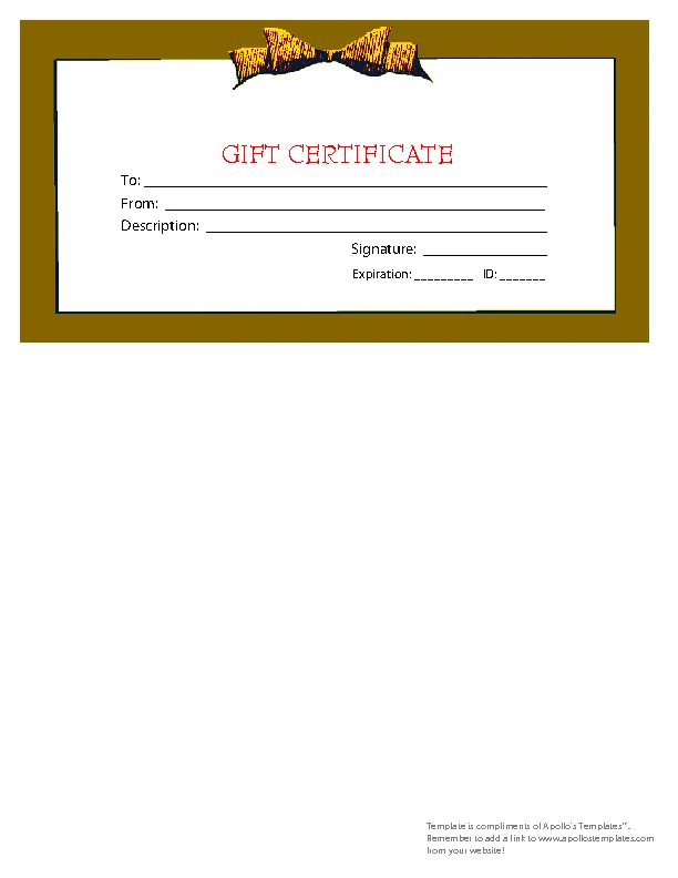 Holiday Gift Template Pdf Format Free Download - PDFSimpli