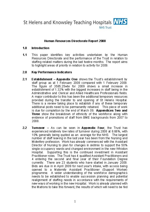 Hr Board Report Template PDFSimpli