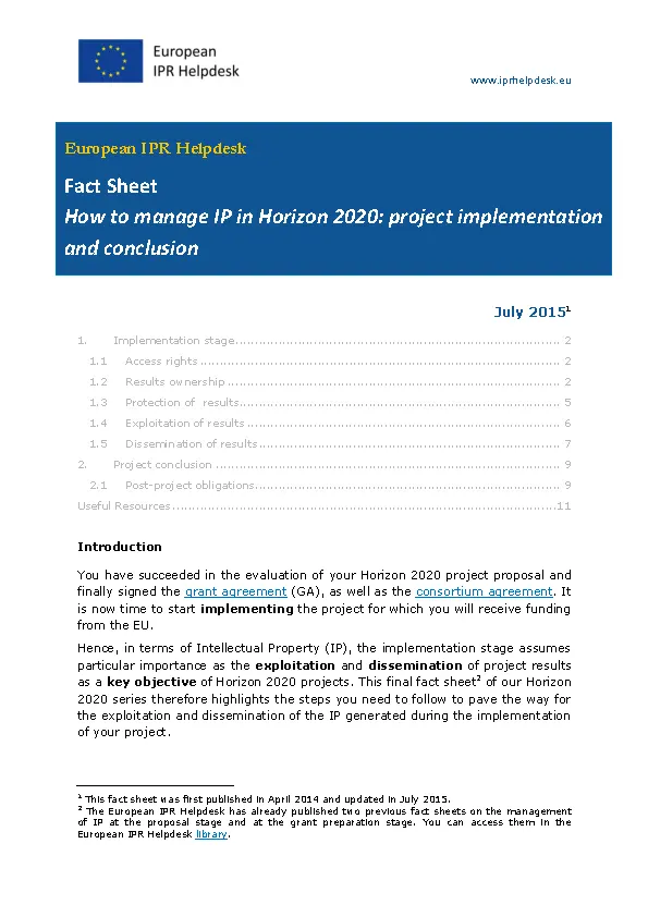 Implementation Project Result Pdfsimpli