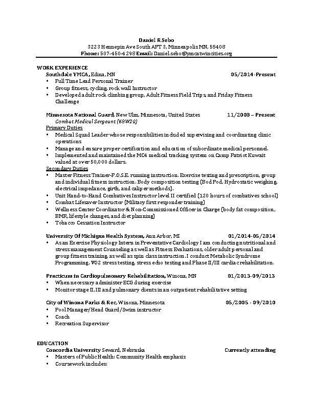 Individual Fitness Personal Trainer - PDFSimpli