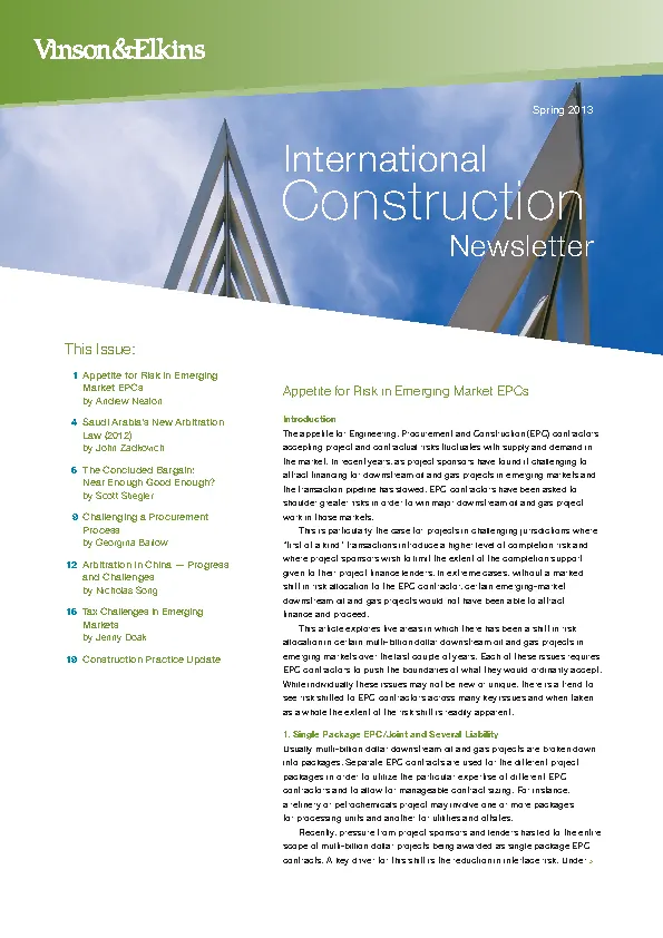 International Construction Newsletter - PDFSimpli