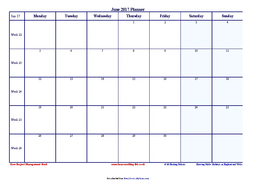June 2017 Calendar 1 - PDFSimpli