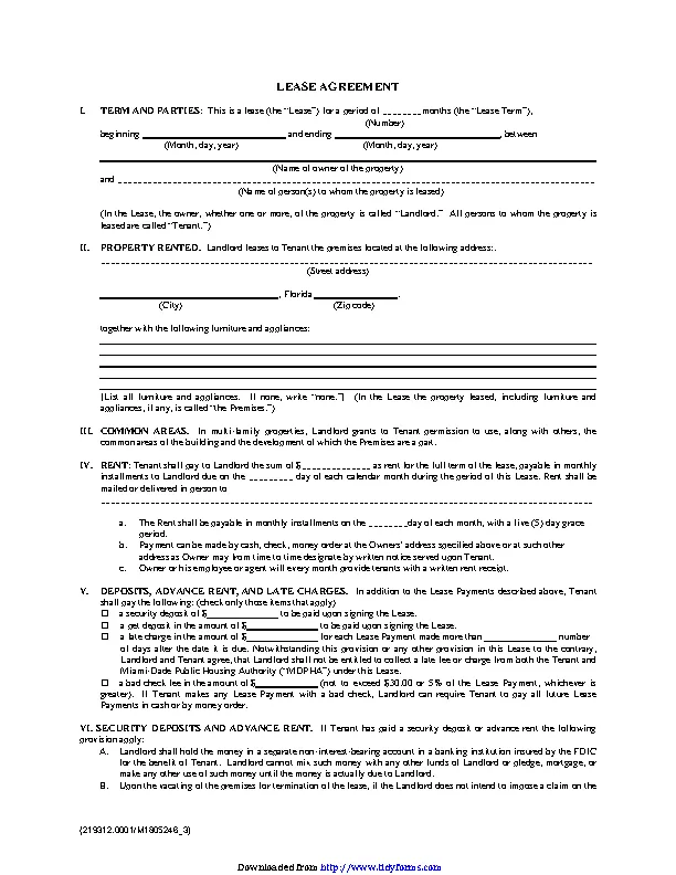 Lease Agreement 1 - PDFSimpli