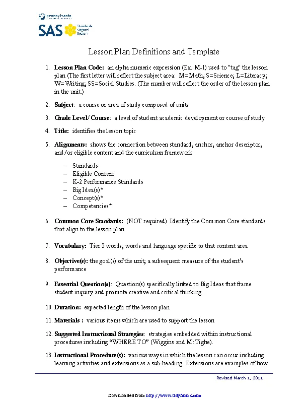 Lesson Plan Template 2 PDFSimpli Lesson Plan Template 2 PDFSimpli
