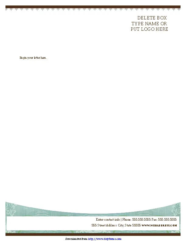 Letterhead Health Modern Design - PDFSimpli