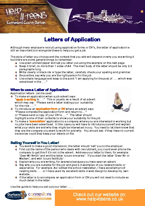 Letters Of Application - PDFSimpli