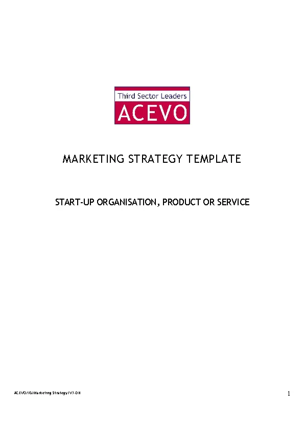 Market Strategies Template - PDFSimpli