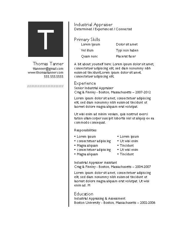 Milano Resume Sample - PDFSimpli