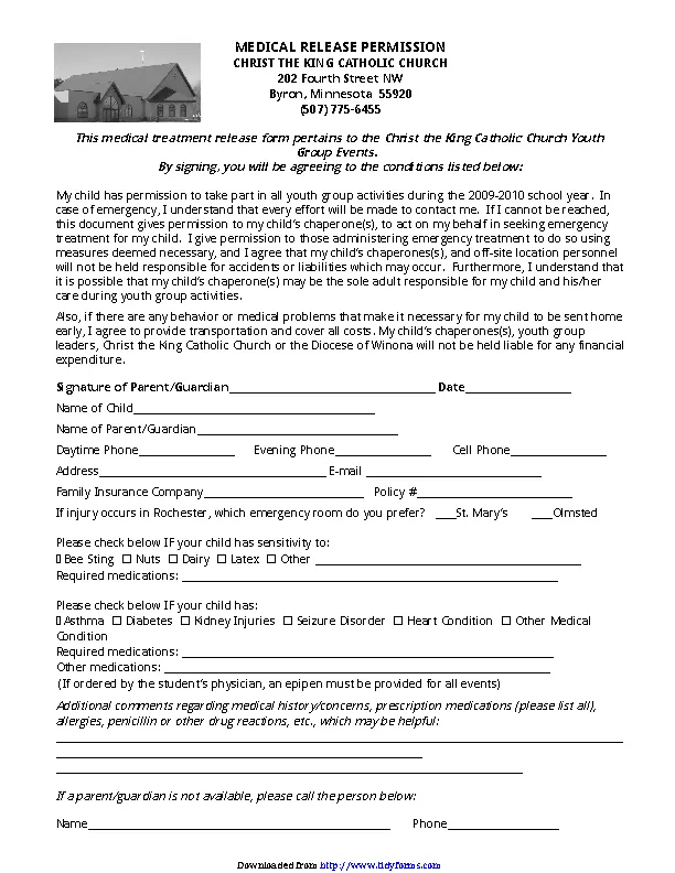 Minnesota Medical Release Form 2 - PDFSimpli