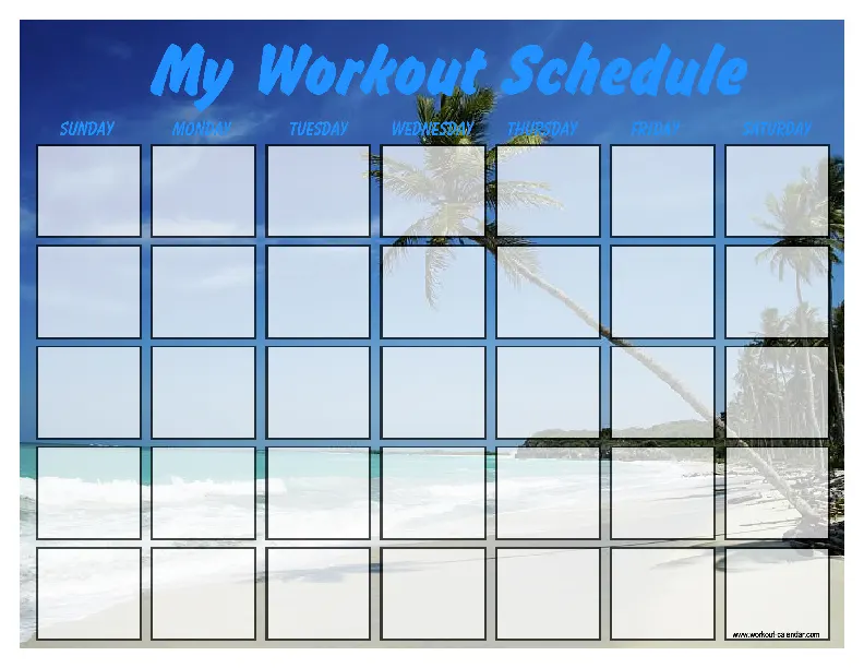 My Work Schedule Template - PDFSimpli