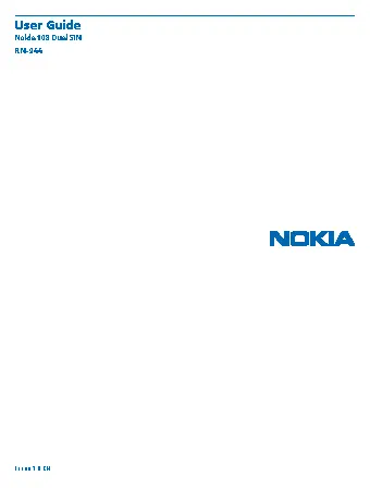 Nokia Users Manual Sample - PDFSimpli