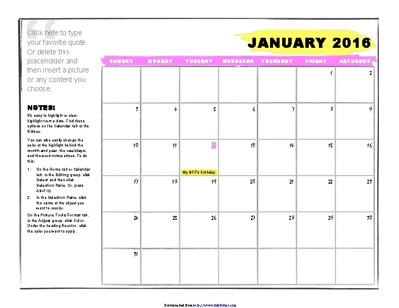 One Month Student Calendar Any Year - PDFSimpli